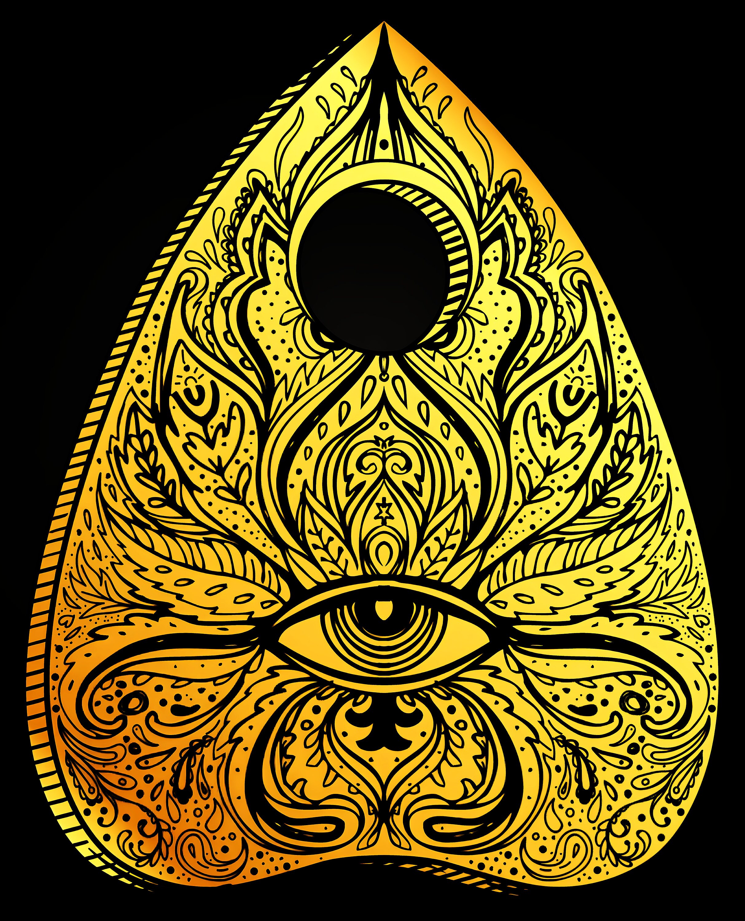 Beautiful Weathered Spirit Board & Planchettes. 1 - PDF With 2 Versions ...