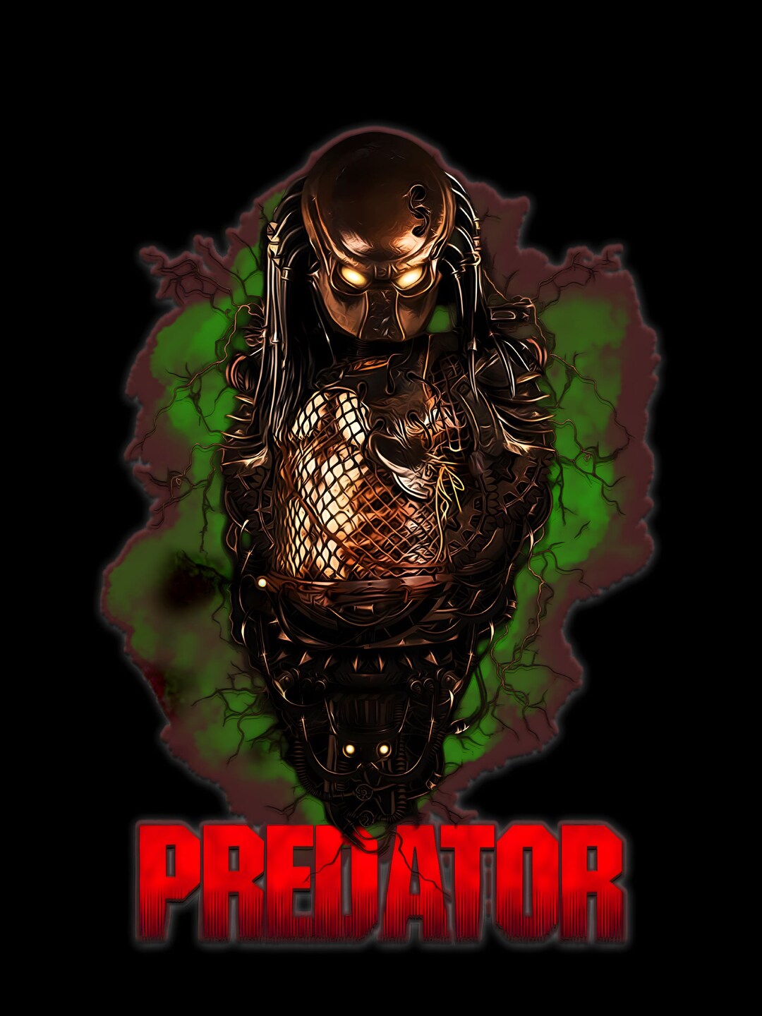 Sci-fi Icons - the Predator - No Background Image - Made With T-shirts ...