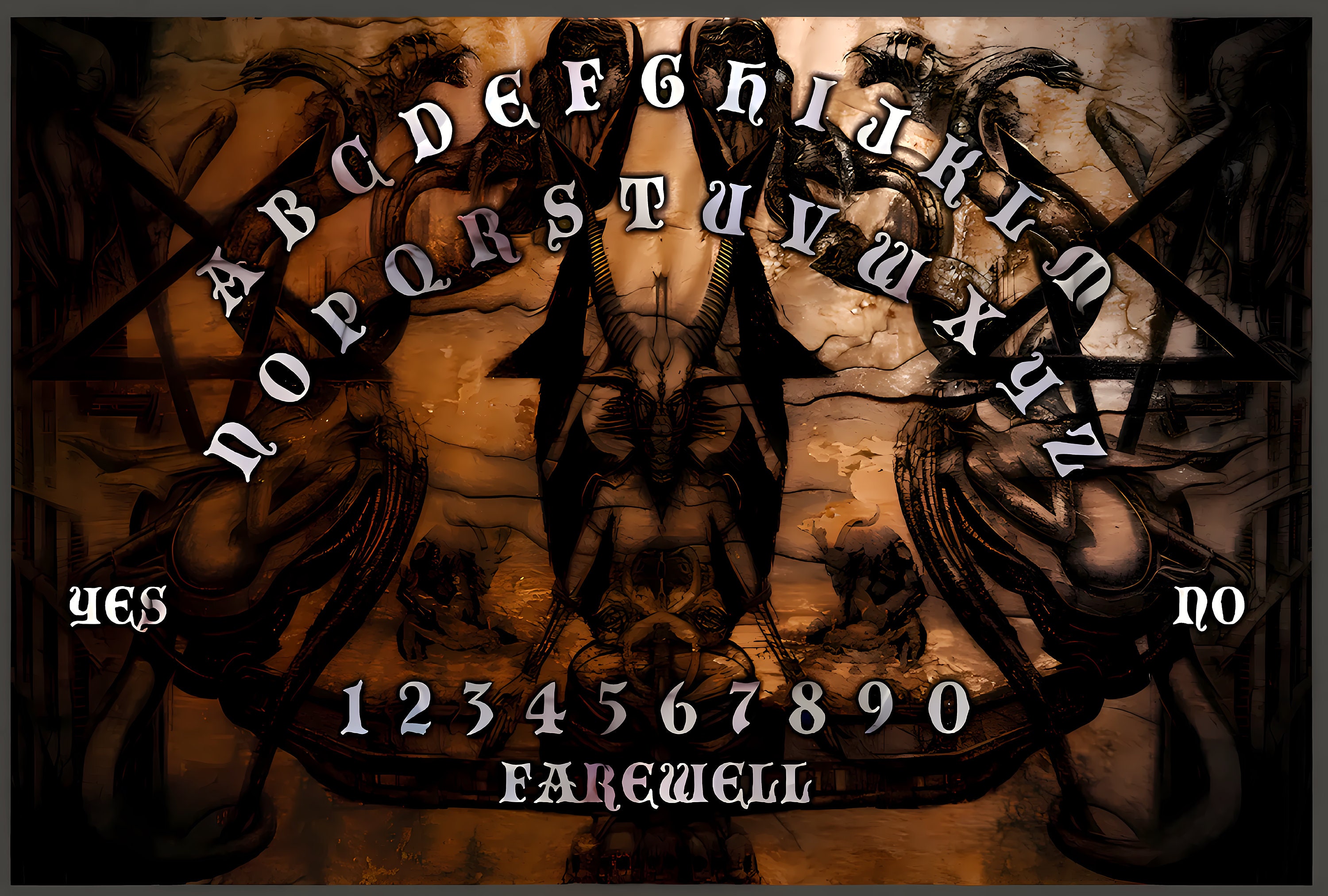 Demon Board With Matching Planchette. 1 PDF With ALL Images Seen Below ...