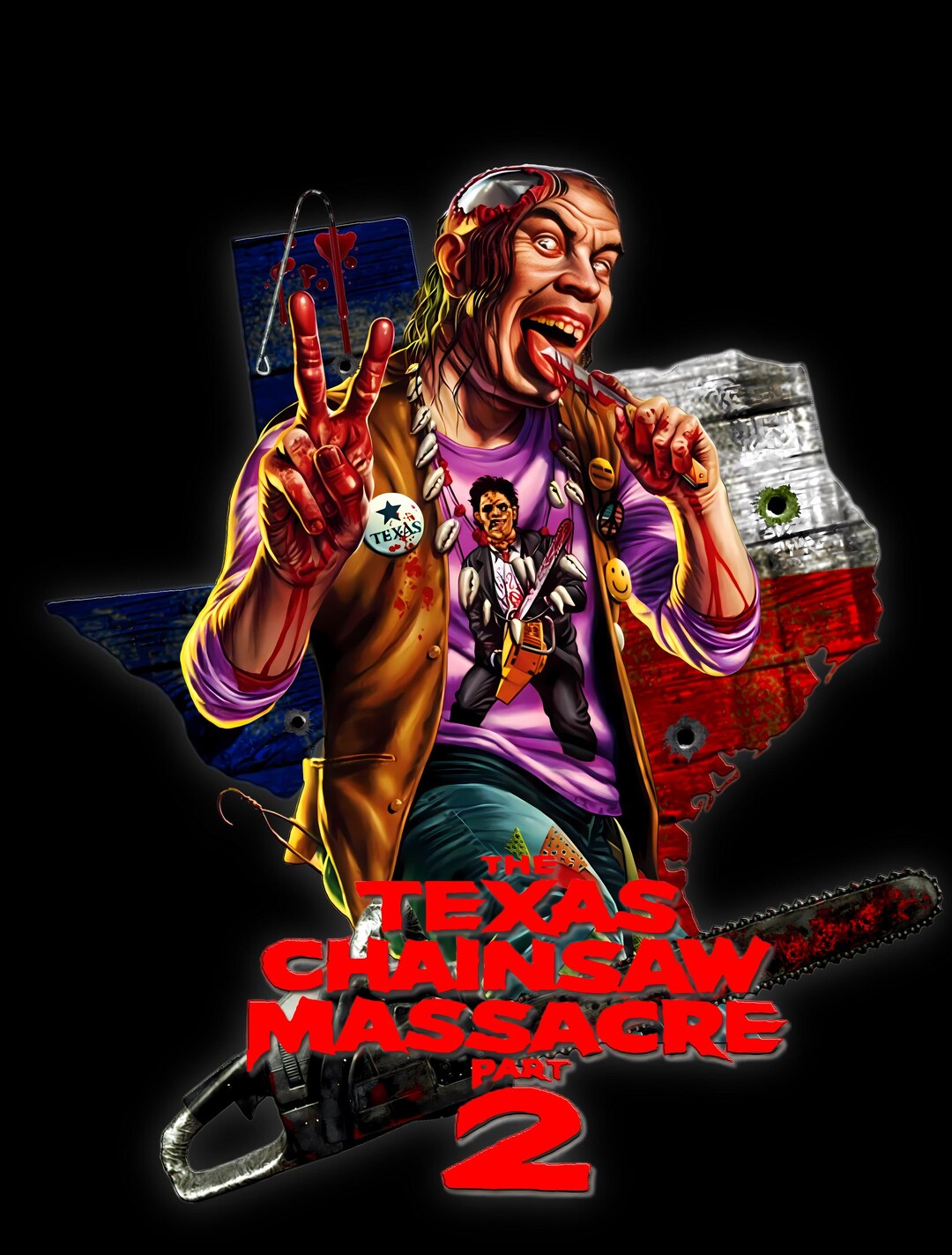 Horror Icons chop Top No Background Texas C M 2 3 Pngs, 1 PDF Digital ...