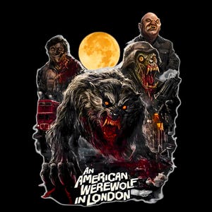 Classic Horror - American Werewolf in London - T-shirt Art - 4 PNG, 1 ...