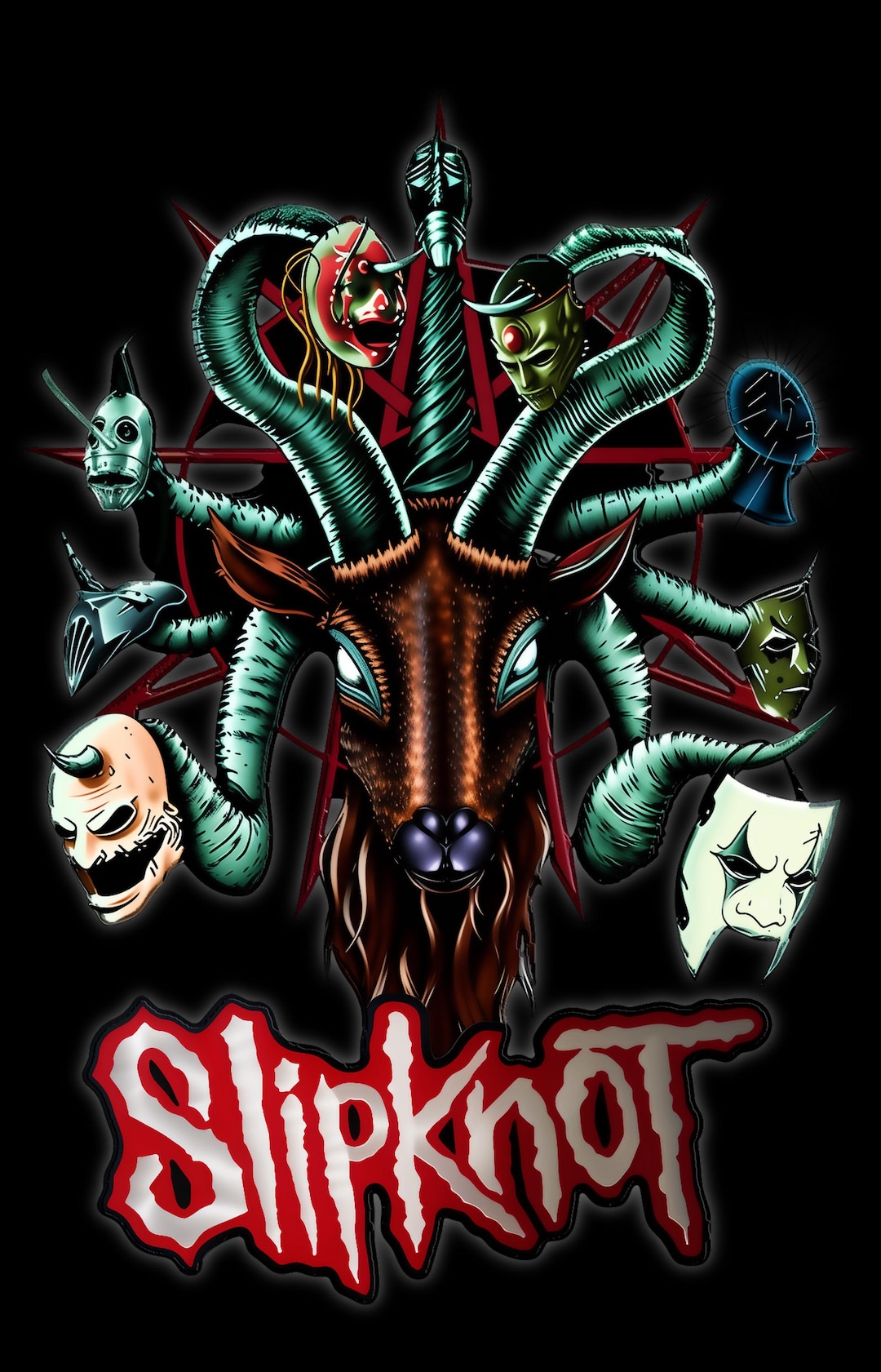 Slipknot - Rock & Metal Icons Series 4 - No Background T-shirt/tumbler ...