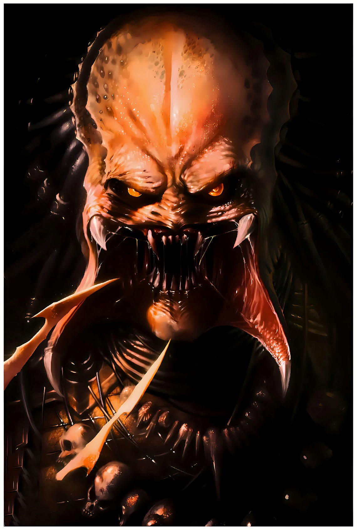 Sci-fi Icon - Predator Mugshot Poster - 13441x19960 Pixels-32bit-300dpi ...