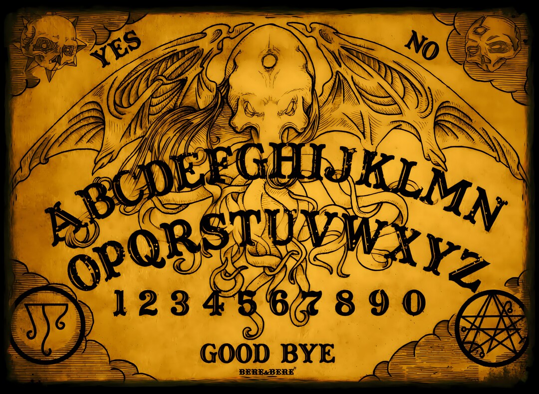 Winged Devil Board Ouija Board & NEW Variations blood Board. 2 Pdfs, 4 Boards. Great for ...
