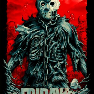 Jason Voorhees Comic Book Style Art Posters 1 PDF Digital Download. All ...
