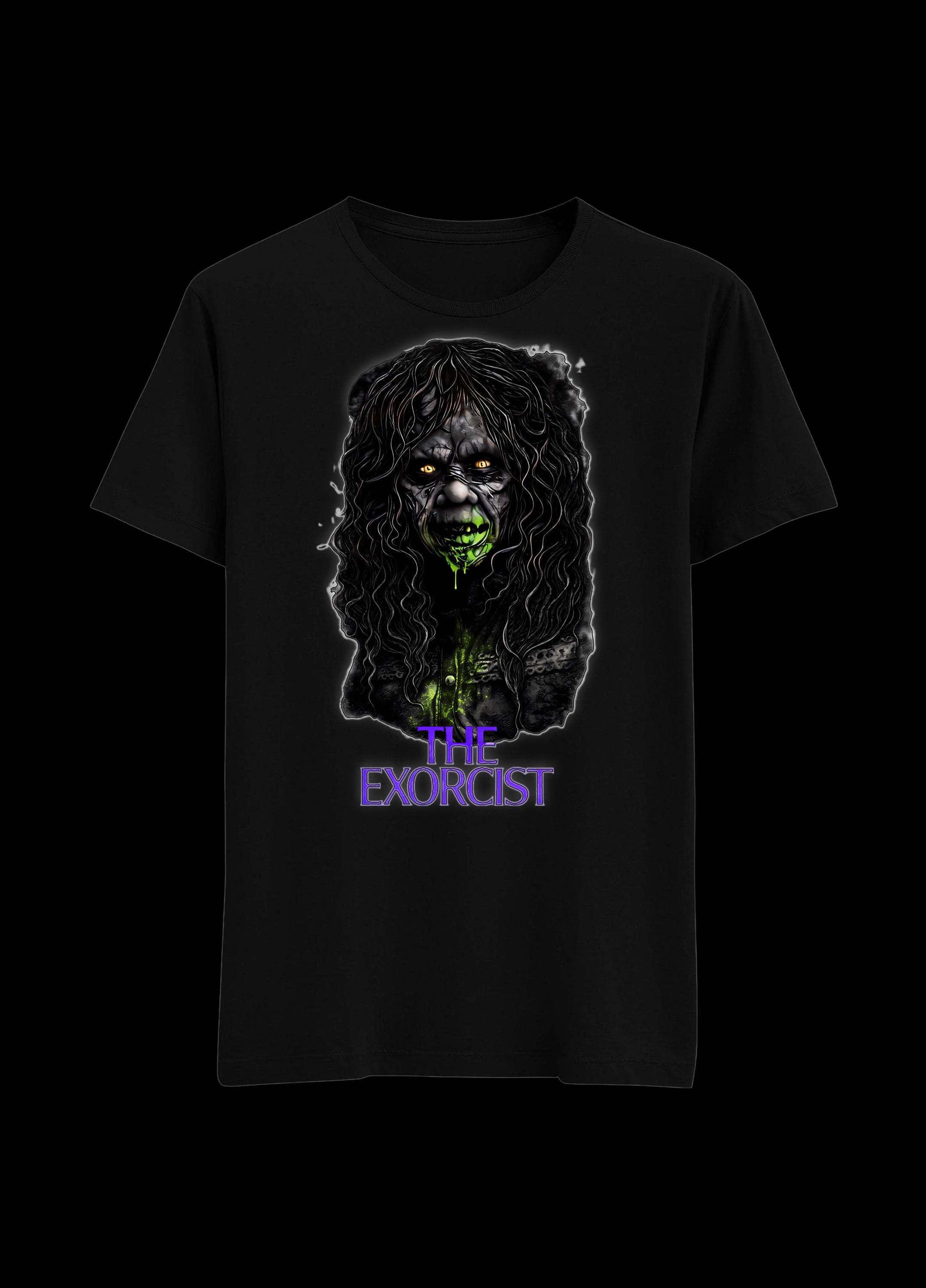 Horror Icons - the Exorcist - No Background T-shirt Image - Made With T ...