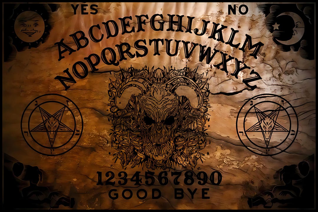 NEW! Ouija Board - "demon Summoner Board"! "undead Planchette" Included ...