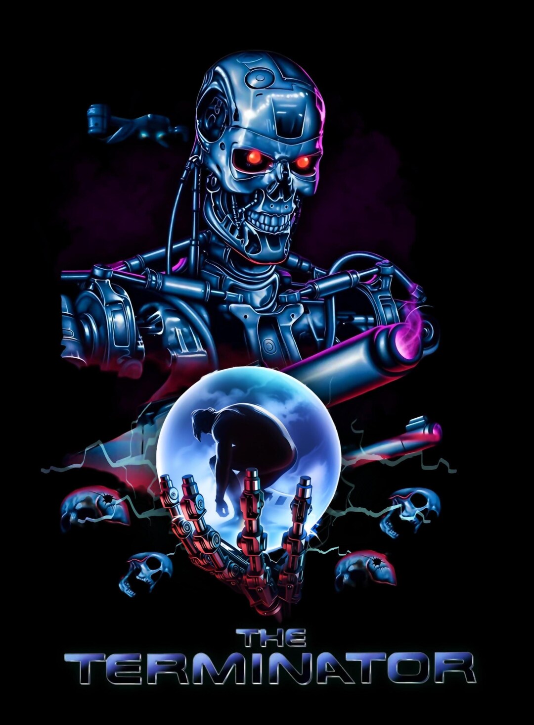 Sc-fi Icons - "the Terminator" - T-shirt Art - Please Read Description ...