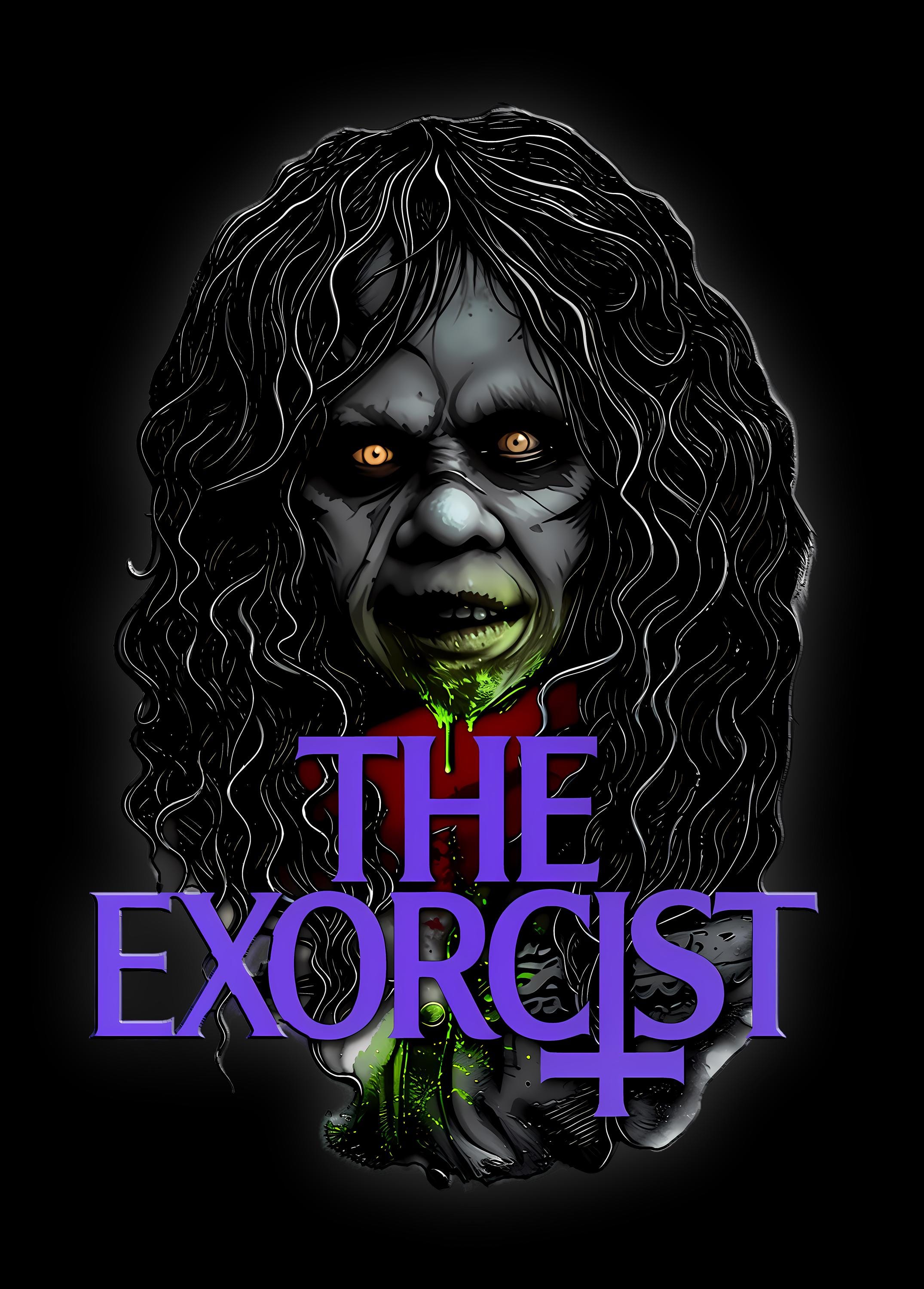 Horror Icons - the Exorcist - No Background T-shirt Image - Made With T ...