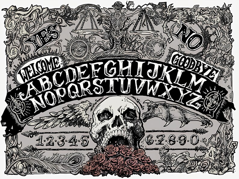 Spirit Board / Ouija Board With Planchette. Both Are AI Enhanced. (no ...