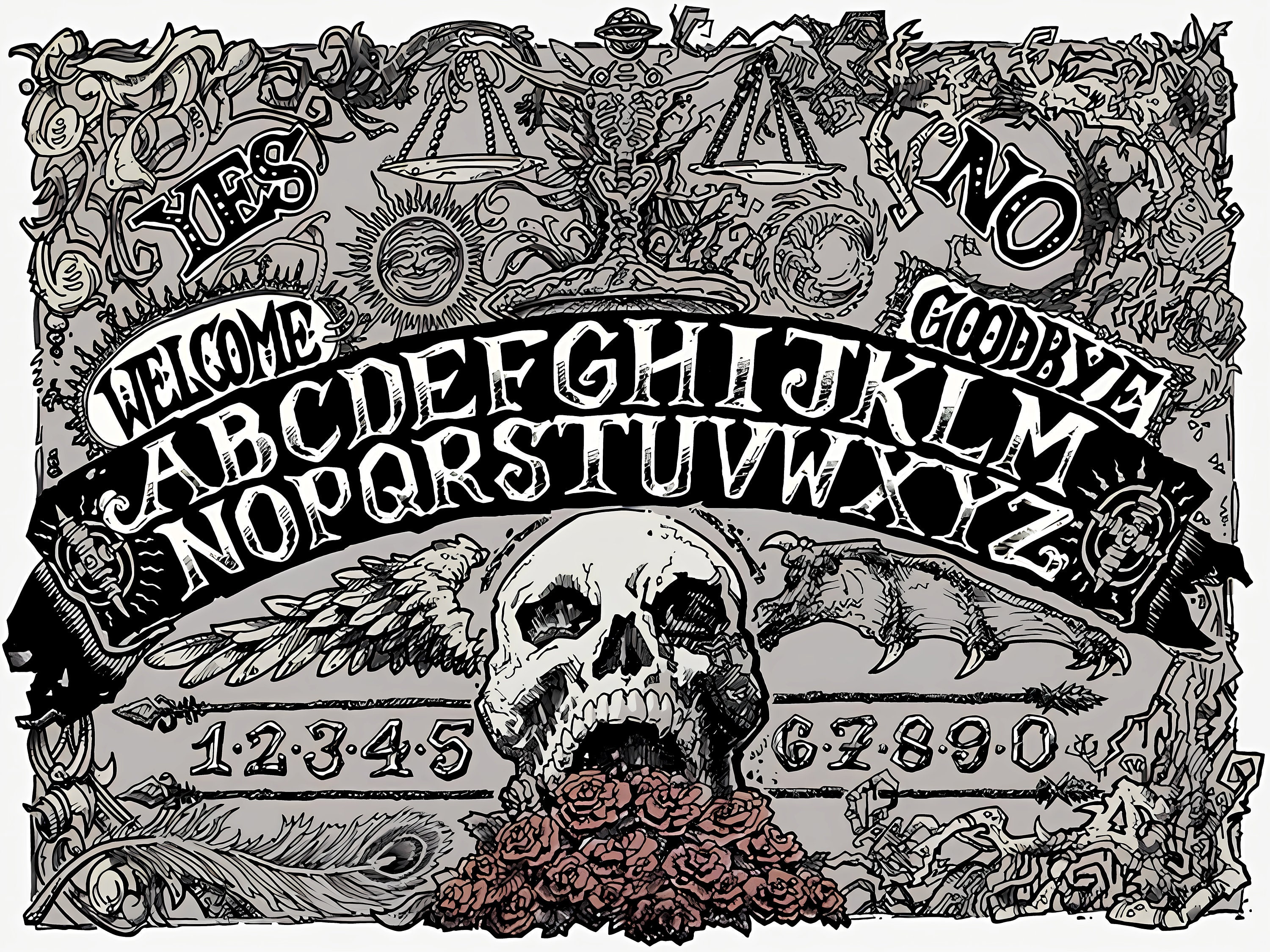 Spirit Board / Ouija Board With Planchette. Both Are AI Enhanced. (no ...
