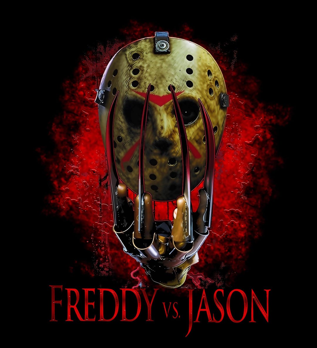 Horror Icons - Freddy Vs Jason - "no Background" Art T-shirt Image - 2 ...
