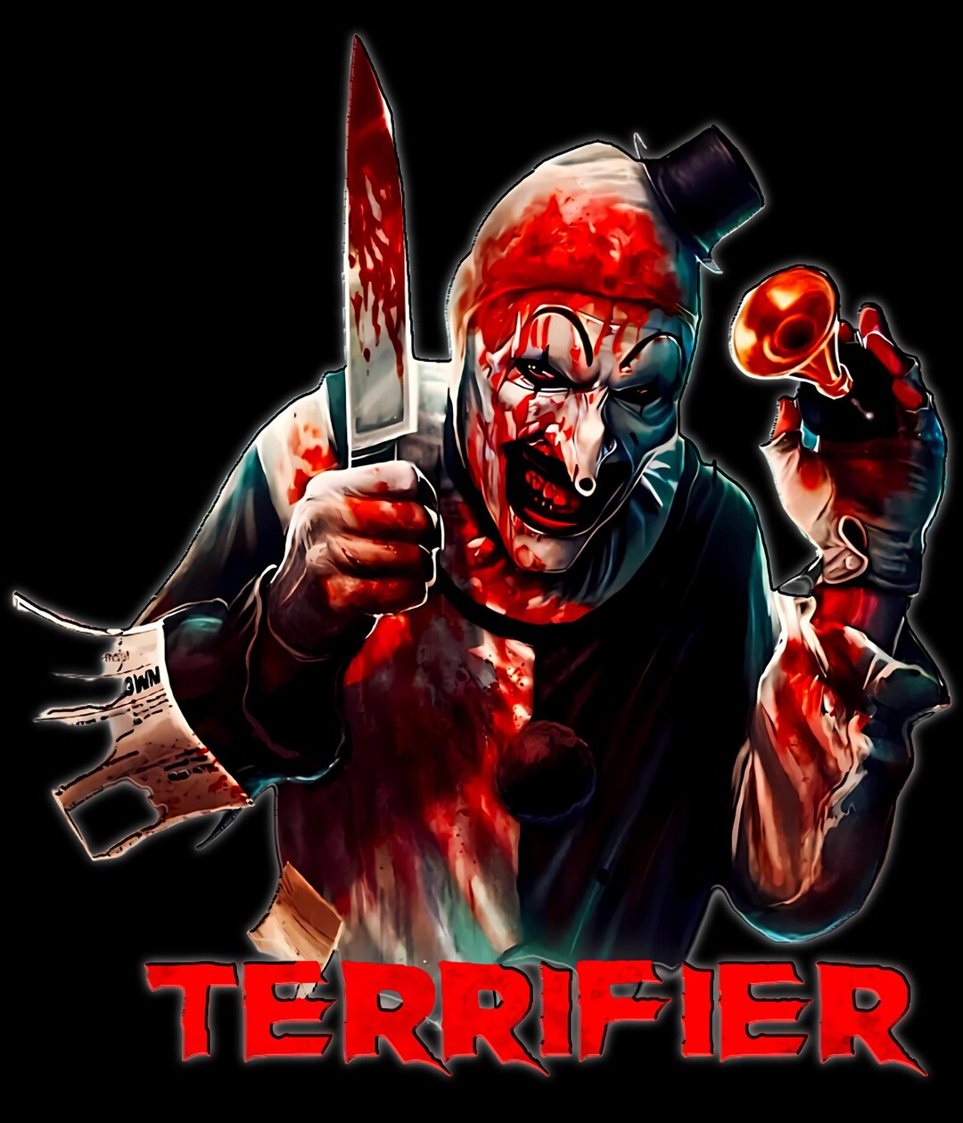 Horror Icons terrifier T-shirt Art 2 PNG Digital Downloads Great for ...
