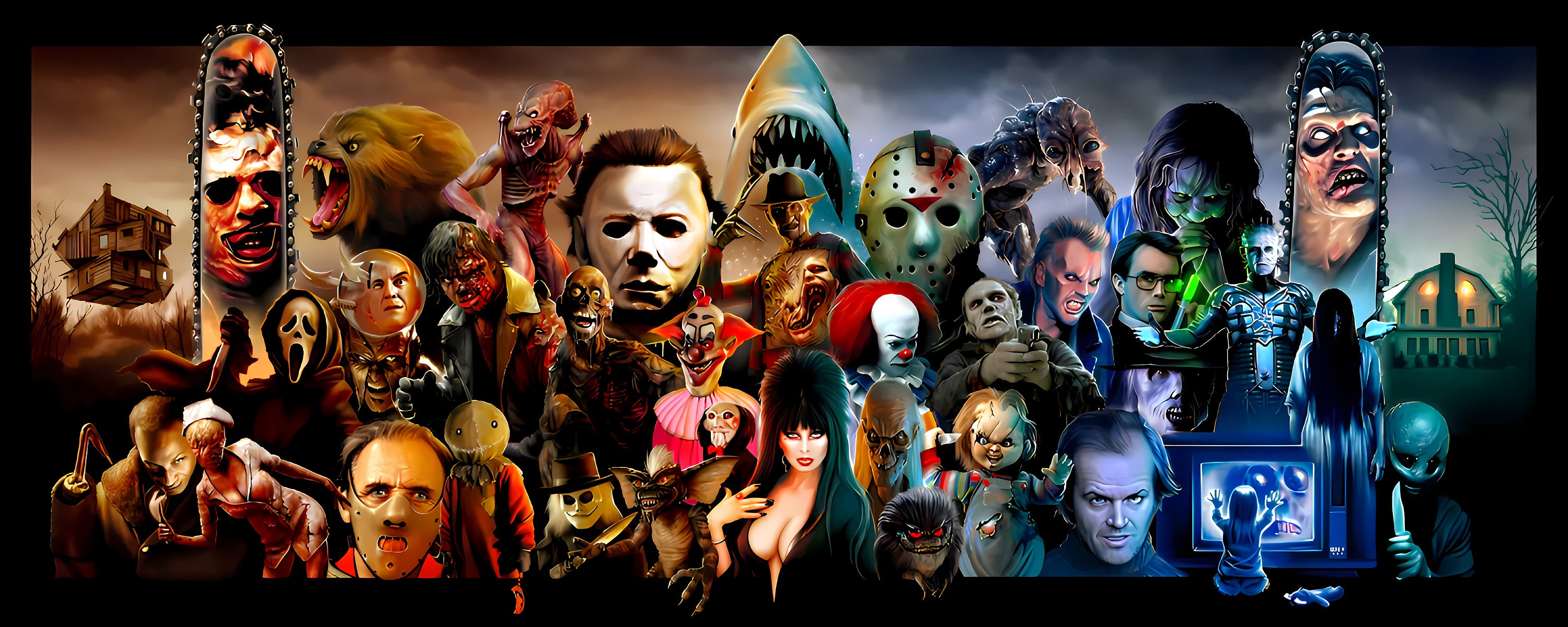 Horror Icon Mash & Mix Series (2 - Jason Art Images) Jeepers Creepers ...