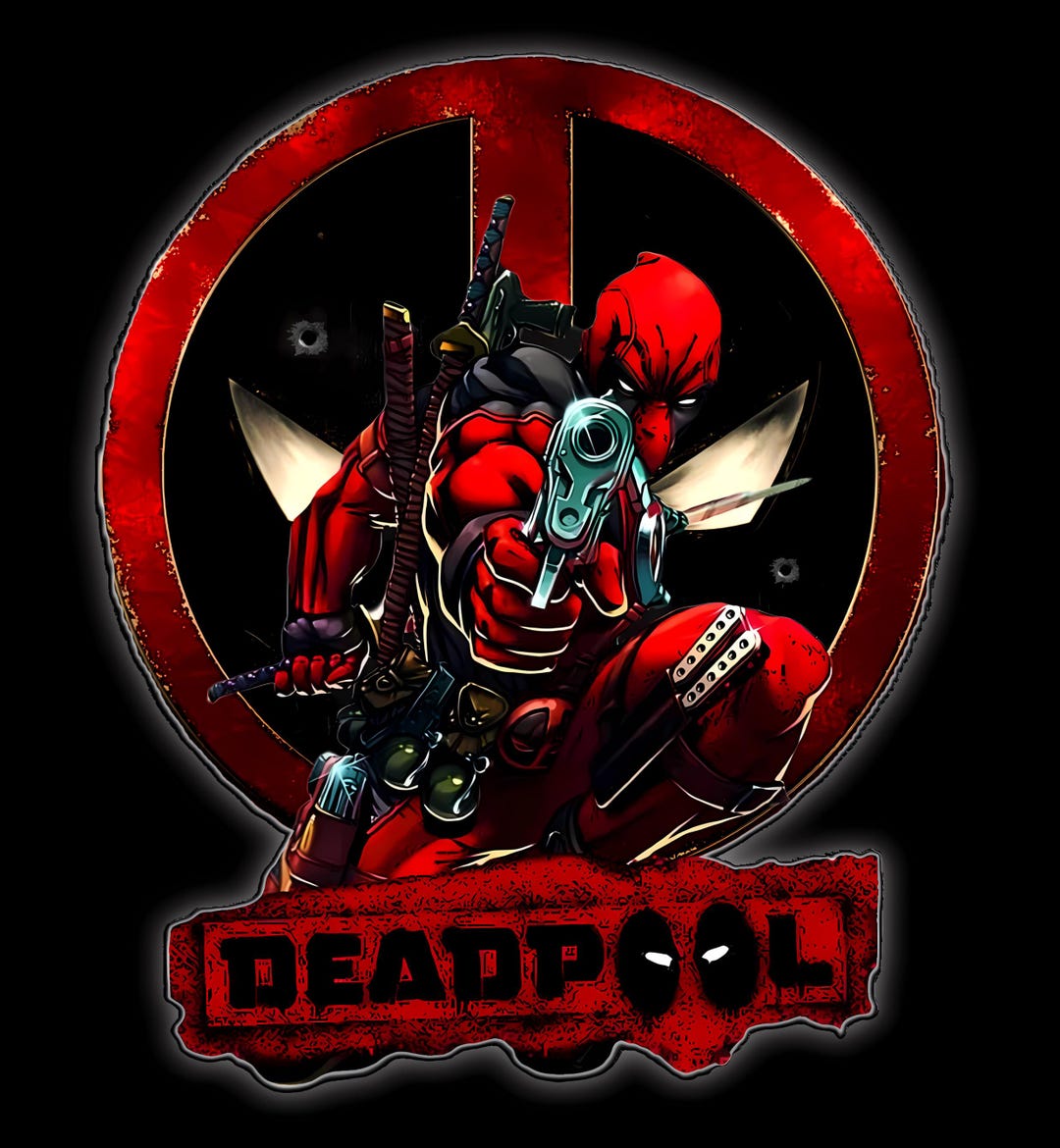 DEADPOOL - No Background T-shirt Art Images - 2 Variations - 1 PDF, 2 ...