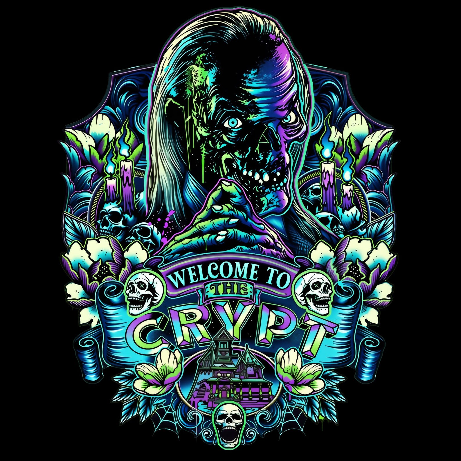 The Crypt Keeper - "tales From the Crypt" - No Background T-shirt and ...