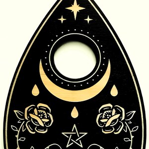 Demon Board / Spirit Board / Ouija Board With Planchette. Both Are AI ...