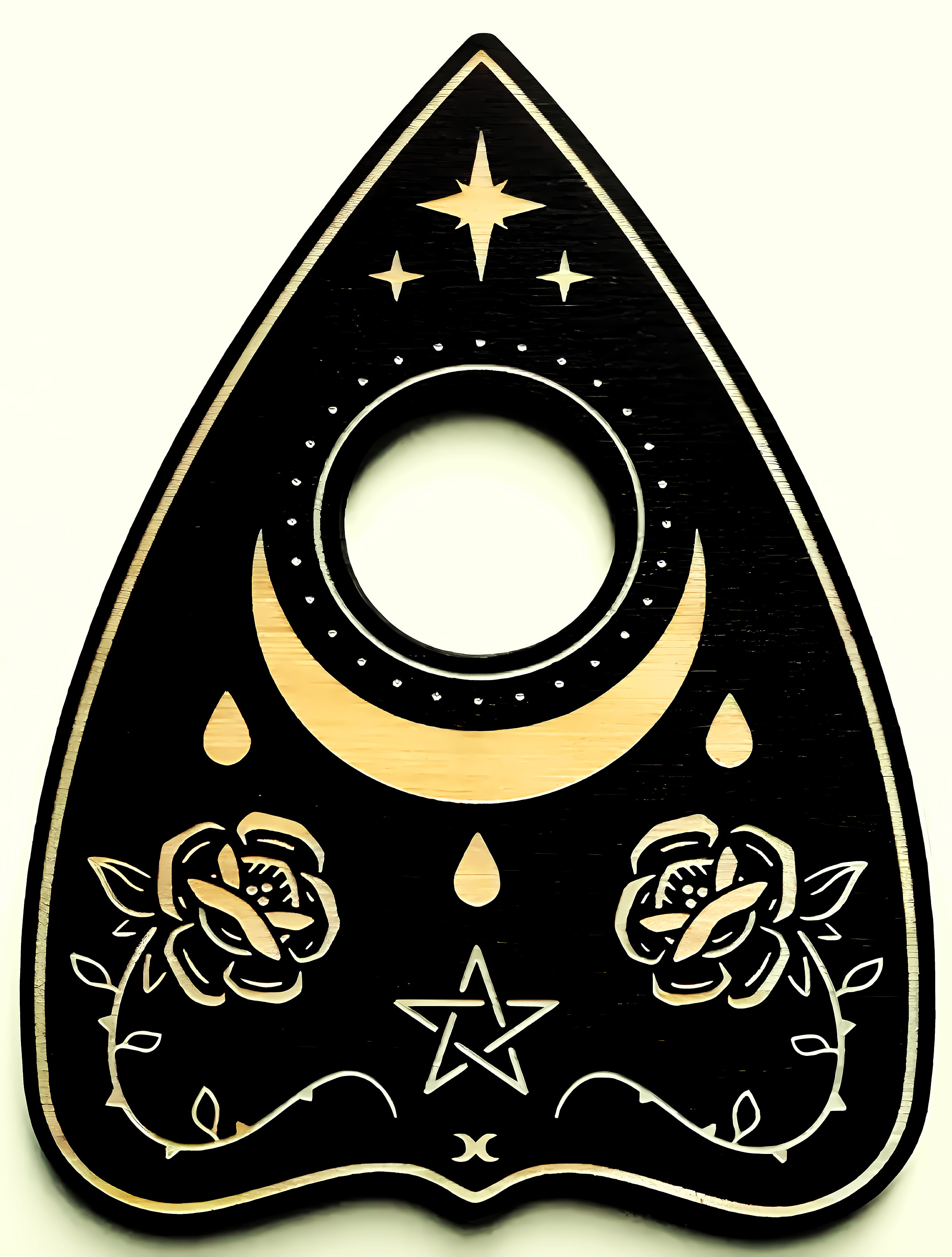 Demon Board / Spirit Board / Ouija Board With Planchette. Both Are AI ...