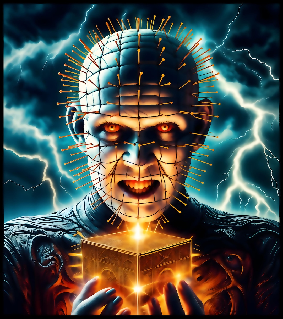 Hellraiser - Pinhead Art Print, Freddy Included - for Printing and ...