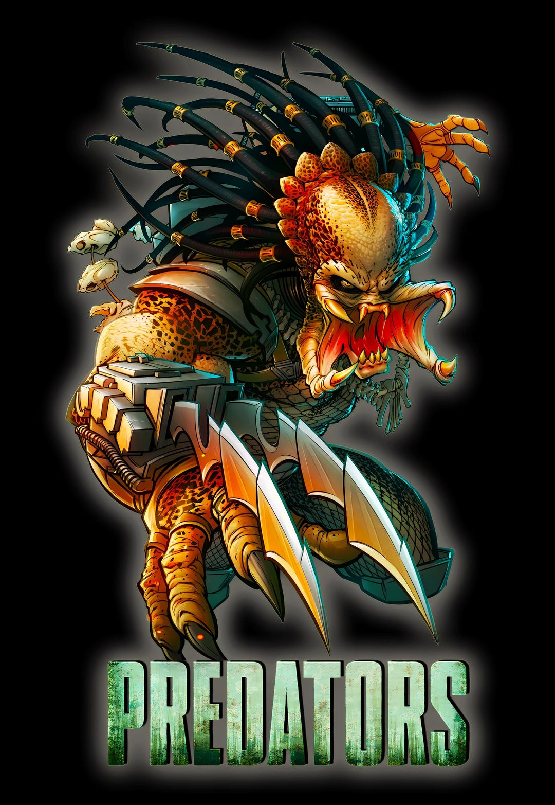 Sci-fi Icons - Predators - No Background Image T-shirt Art - 2 PNG Digital Downloads - Please ...