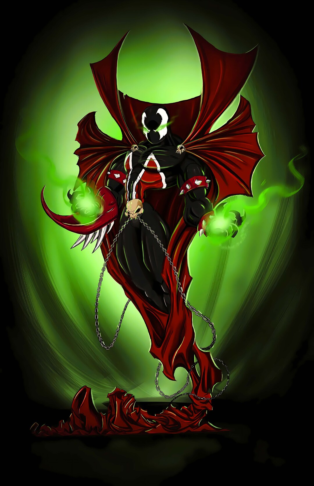Spawn - Comic Book Poster Image - 16183 X 25003 Pixels - 24 Bit ...