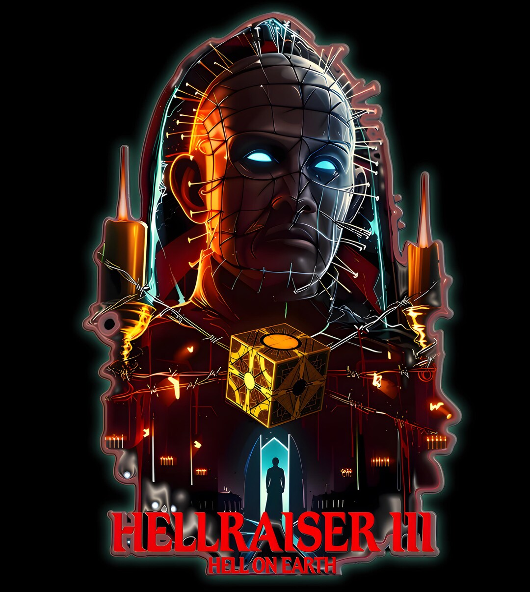 Hellraiser 3 - No Background Image - Great for T-shirts - 2 PNG Digital ...