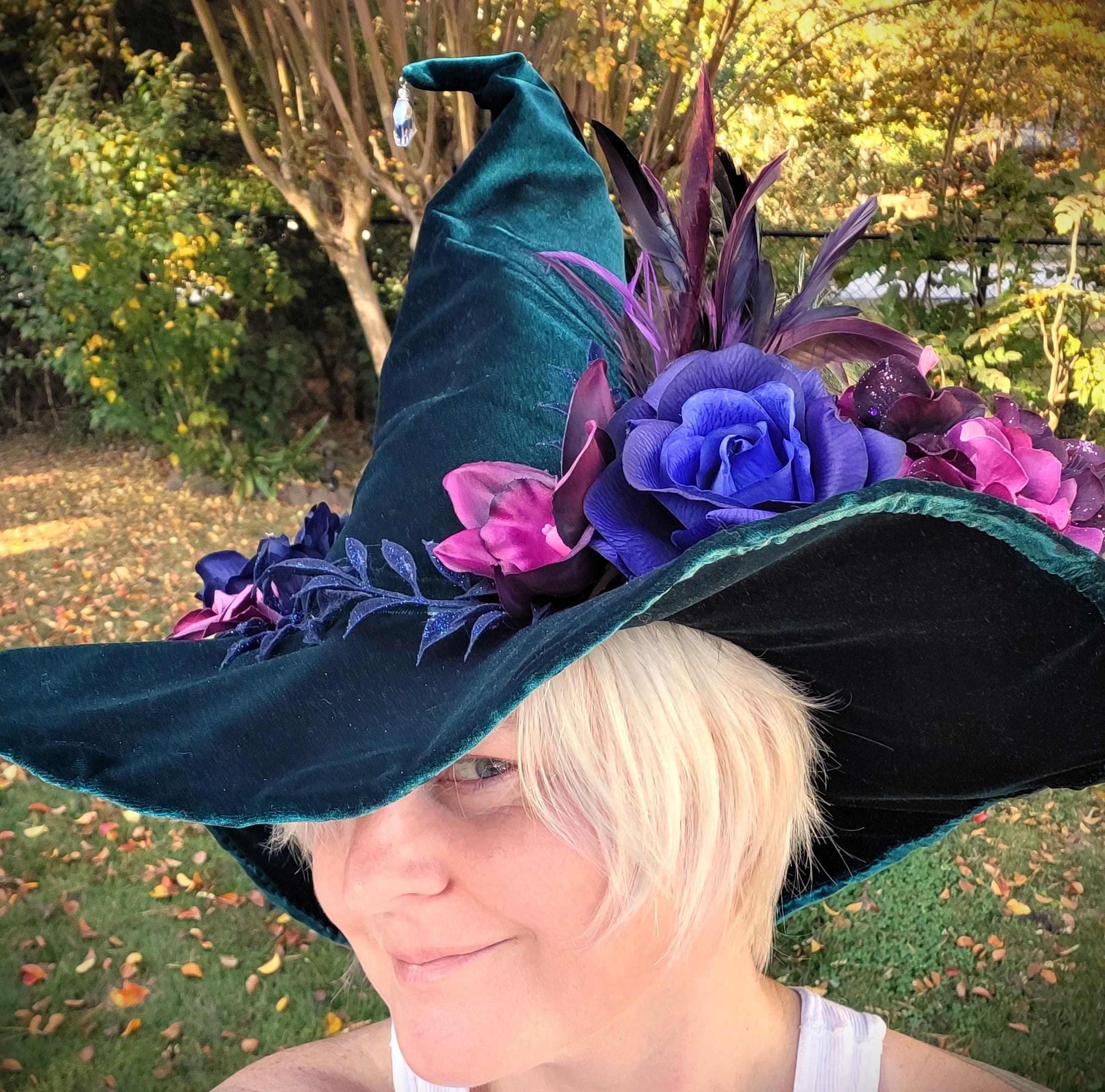 Witch Hat, One of a Kind, Hand-made the Midnight Witch - Etsy