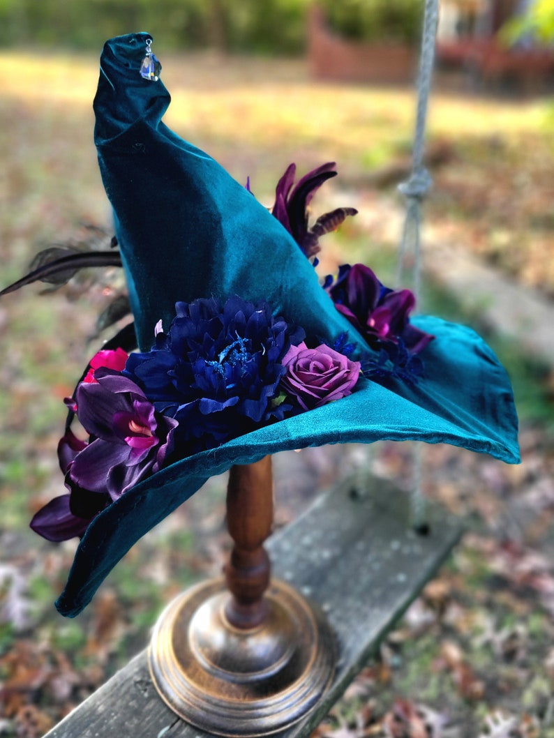 Witch Hat, One of a Kind, Hand-made the Midnight Witch - Etsy