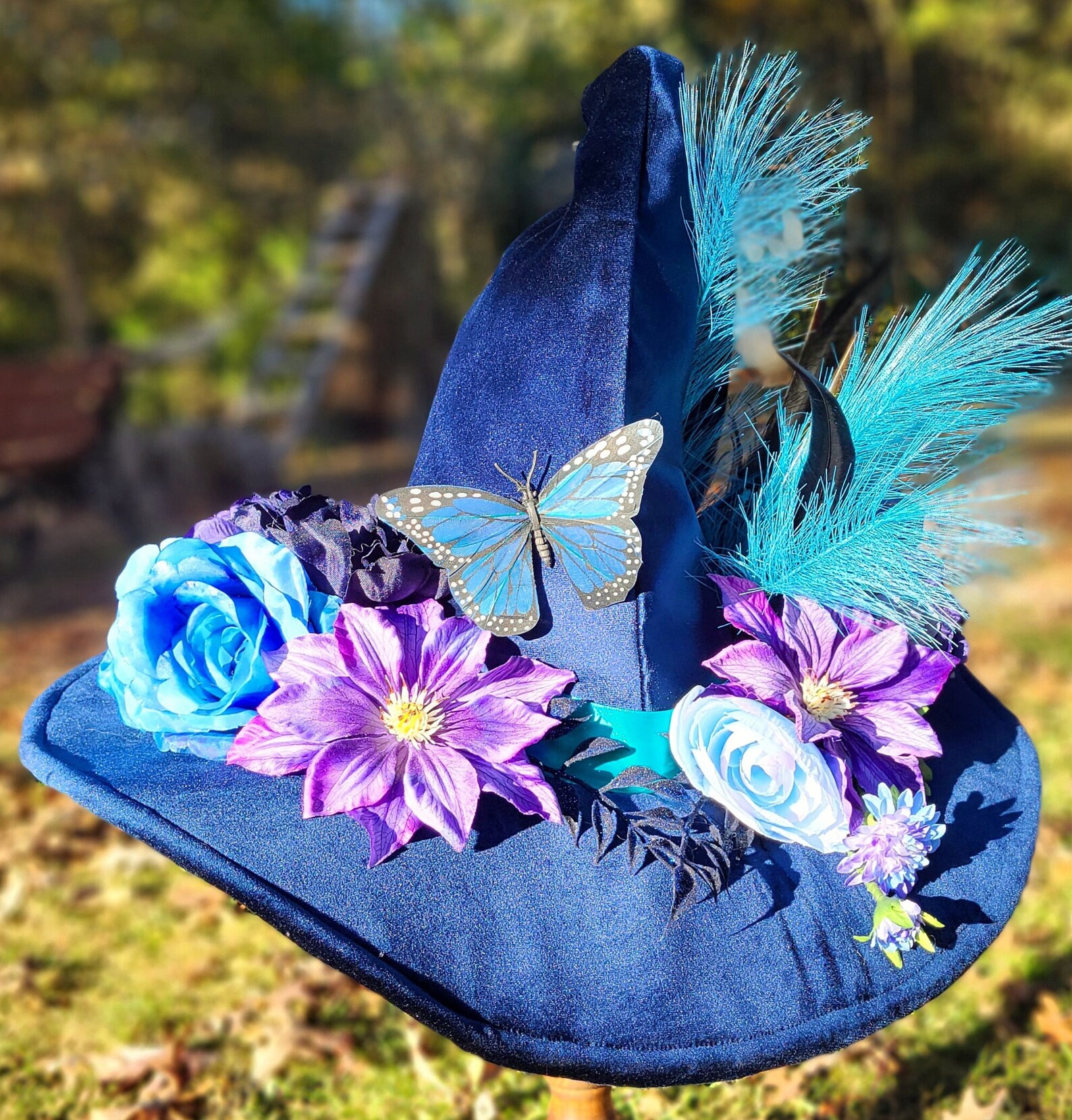 The Blue Moon Witch - Witch Hat, One of a Kind, Hand-made - Etsy