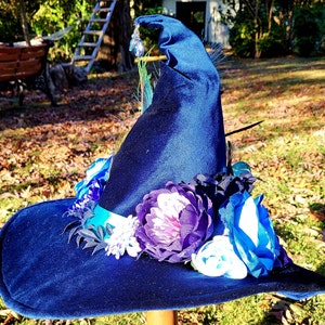 The Blue Moon Witch - Witch Hat, One of a Kind, Hand-made - Etsy