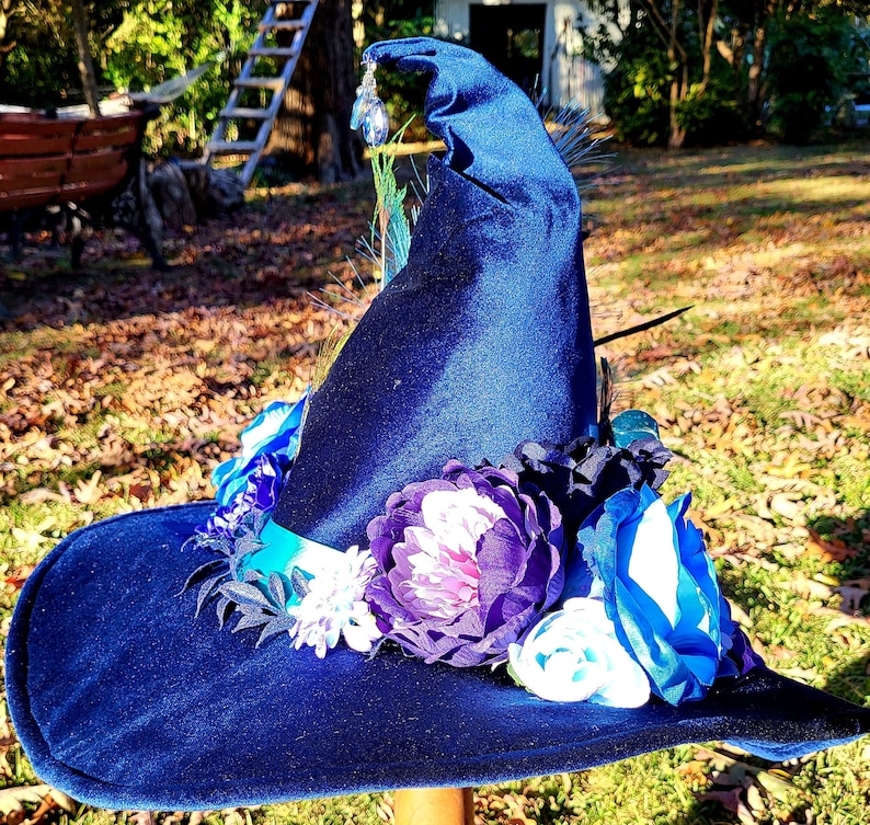 The Blue Moon Witch - Witch Hat, One of a Kind, Hand-made - Etsy