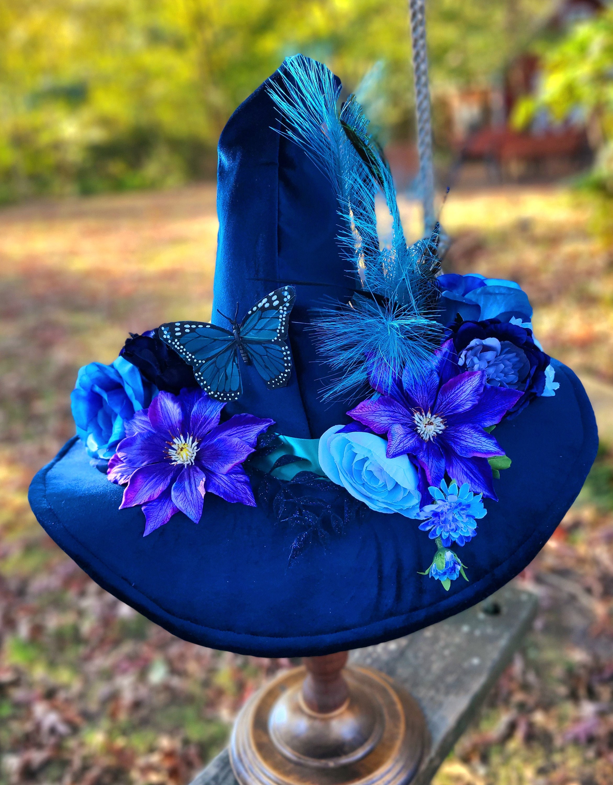 The Blue Moon Witch - Witch Hat, One of a Kind, Hand-made - Etsy
