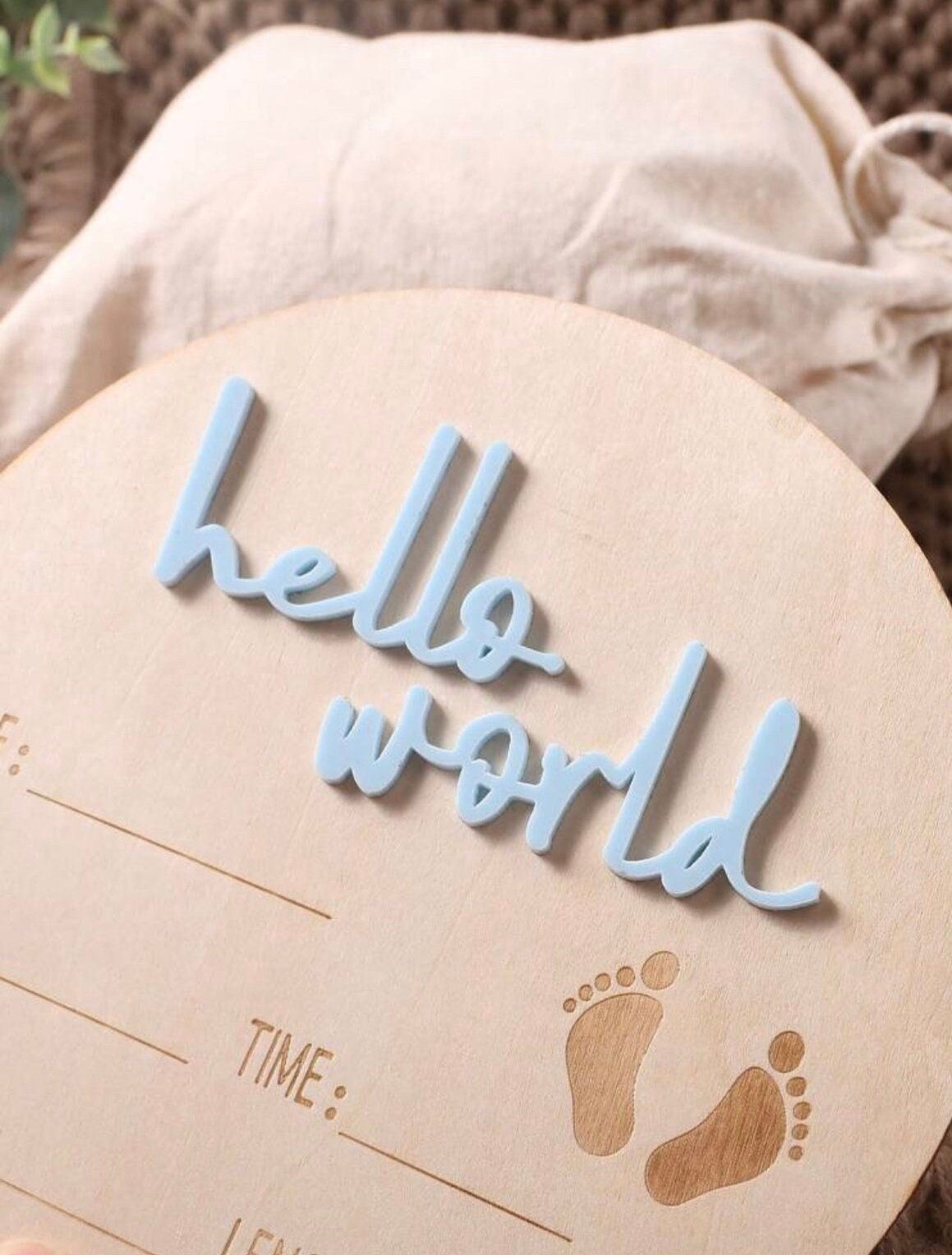 Baby Welcome Sign, Baby Wooden Sign, Newborn Sign, New Baby Gift, Baby ...