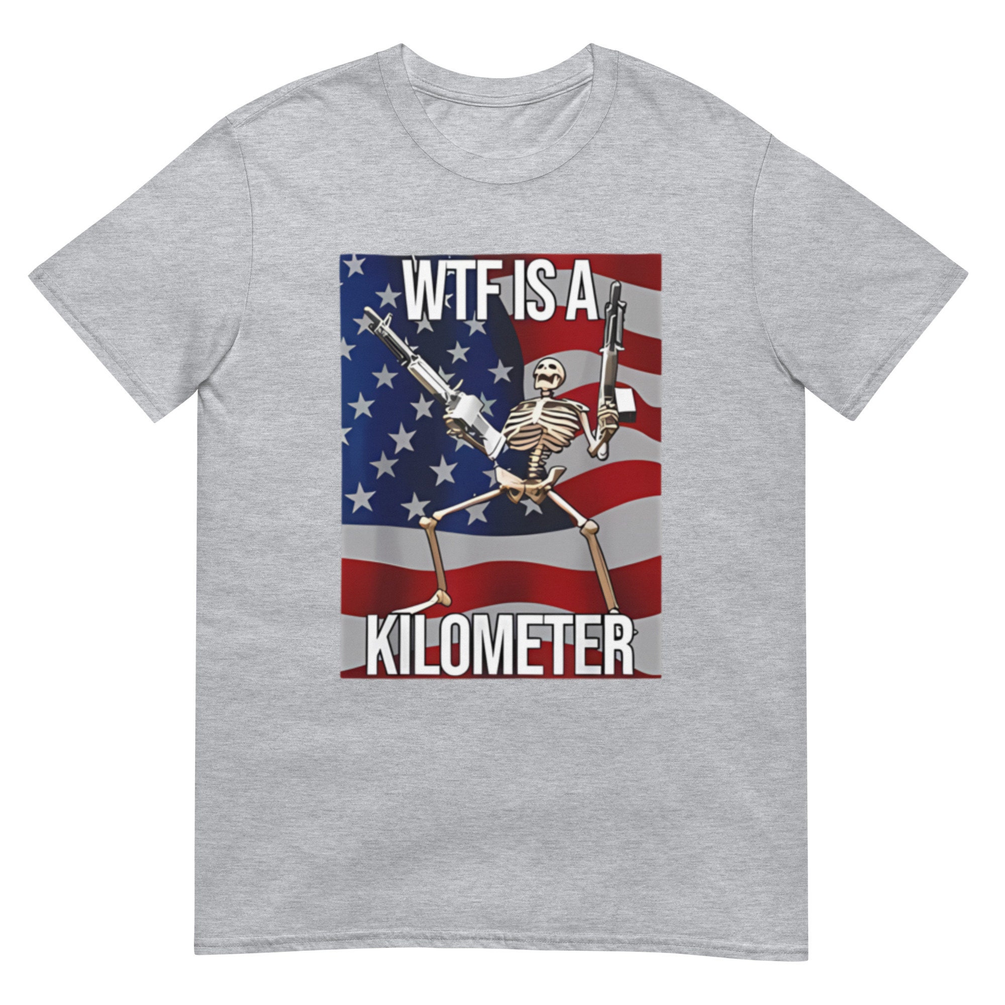 WTF is a Kilometer Skeleton Funny Meme Unisex T-shirt - Etsy