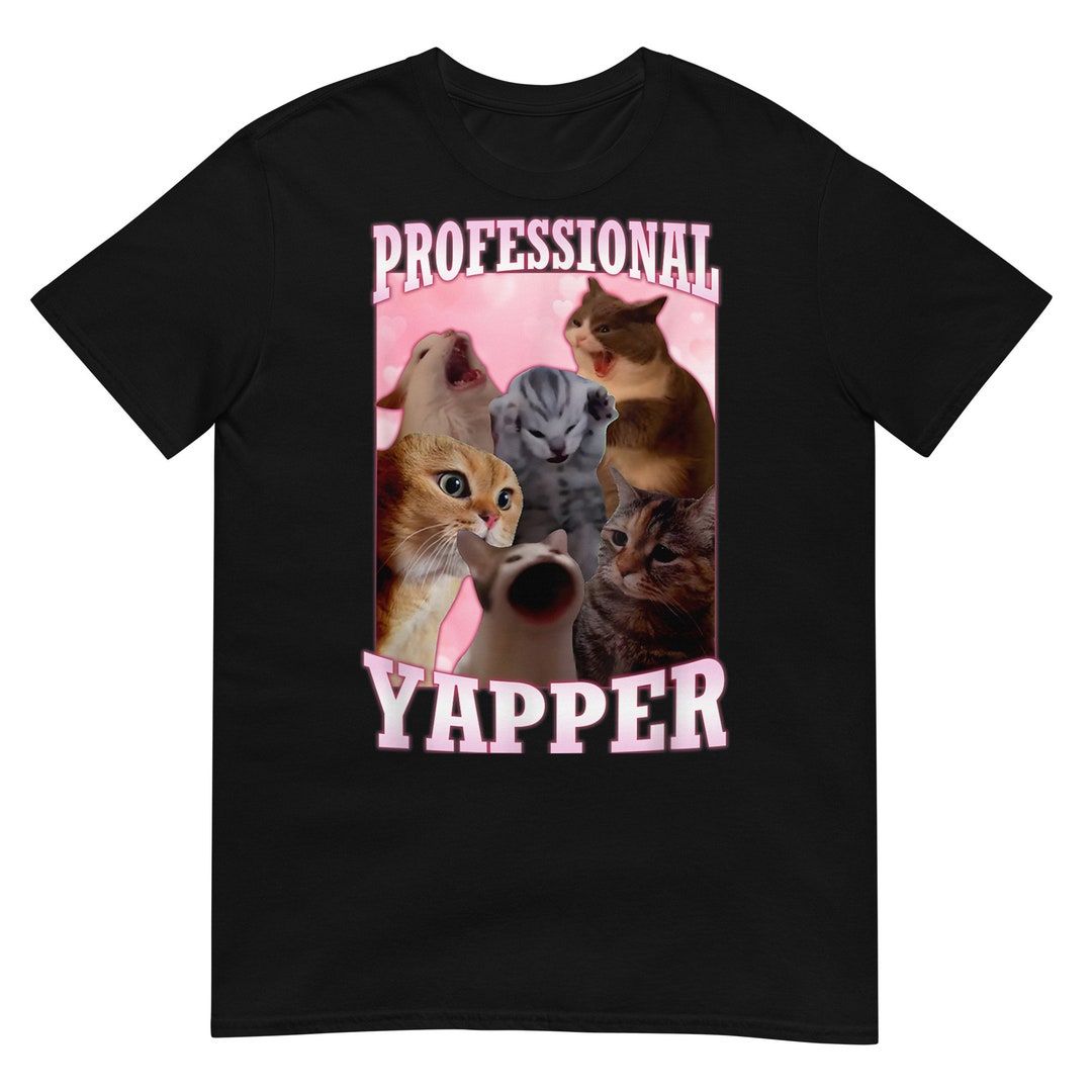 Professional Yapper Funny Cat T-shirt - Etsy