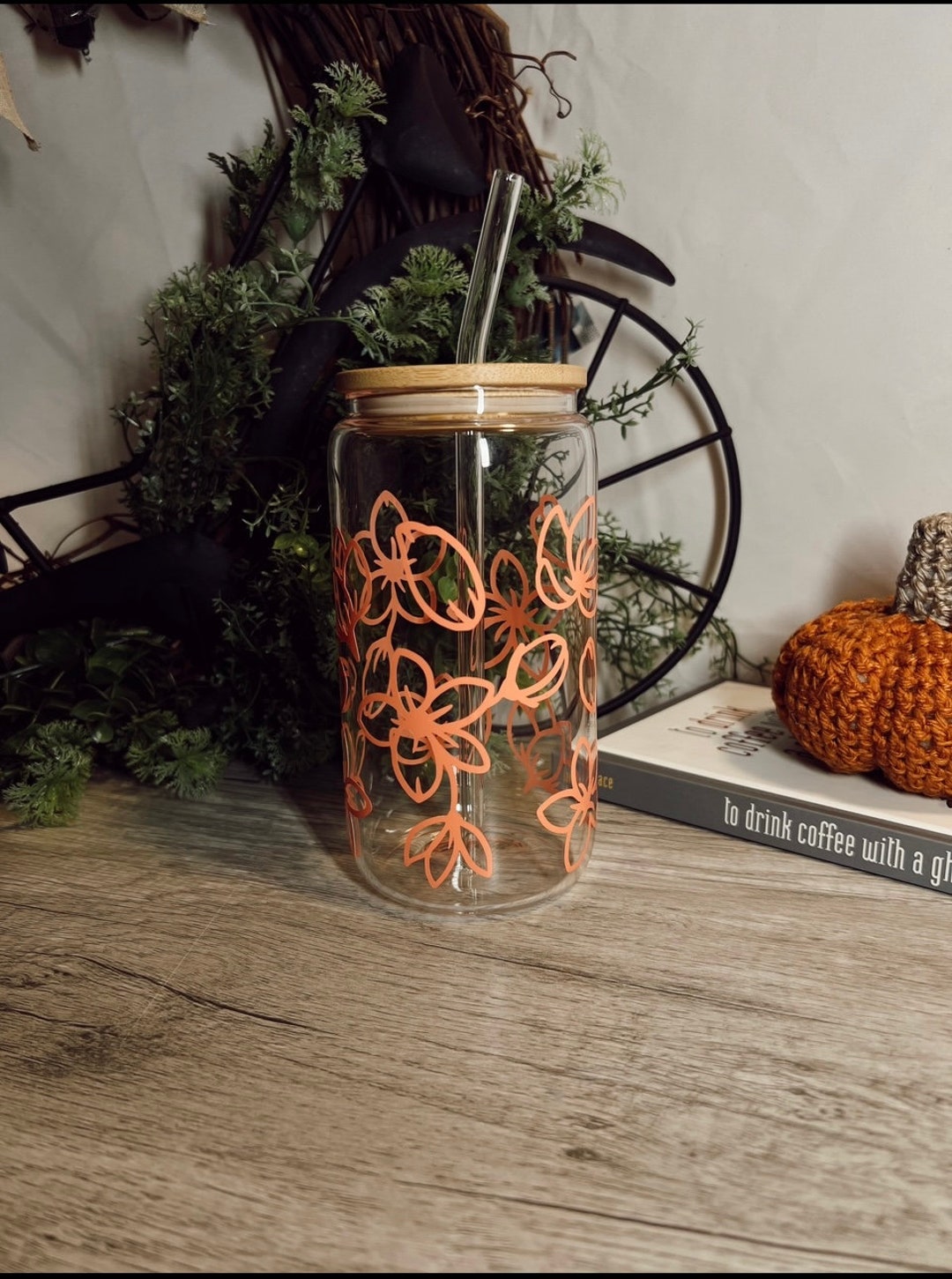 Cherry Blossom Libby Glass - Etsy