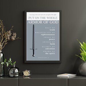 Armor of God Wall Art Print - Etsy