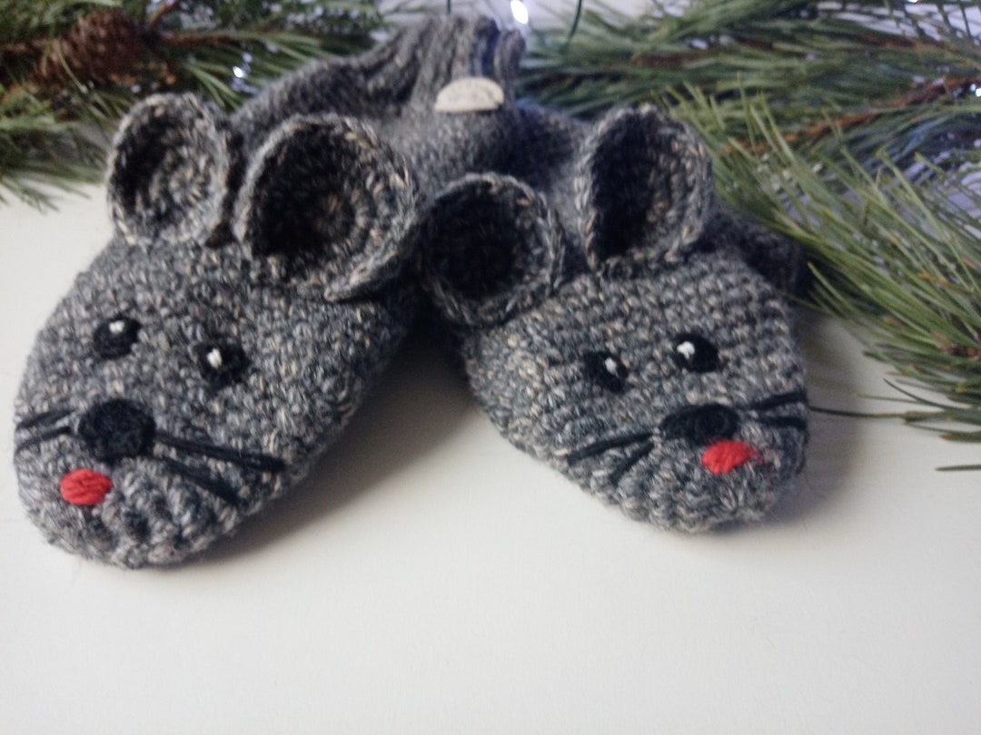 Mouse Mittens/one-finger Mittens/winter Gloves/ Gift/women's Gloves ...