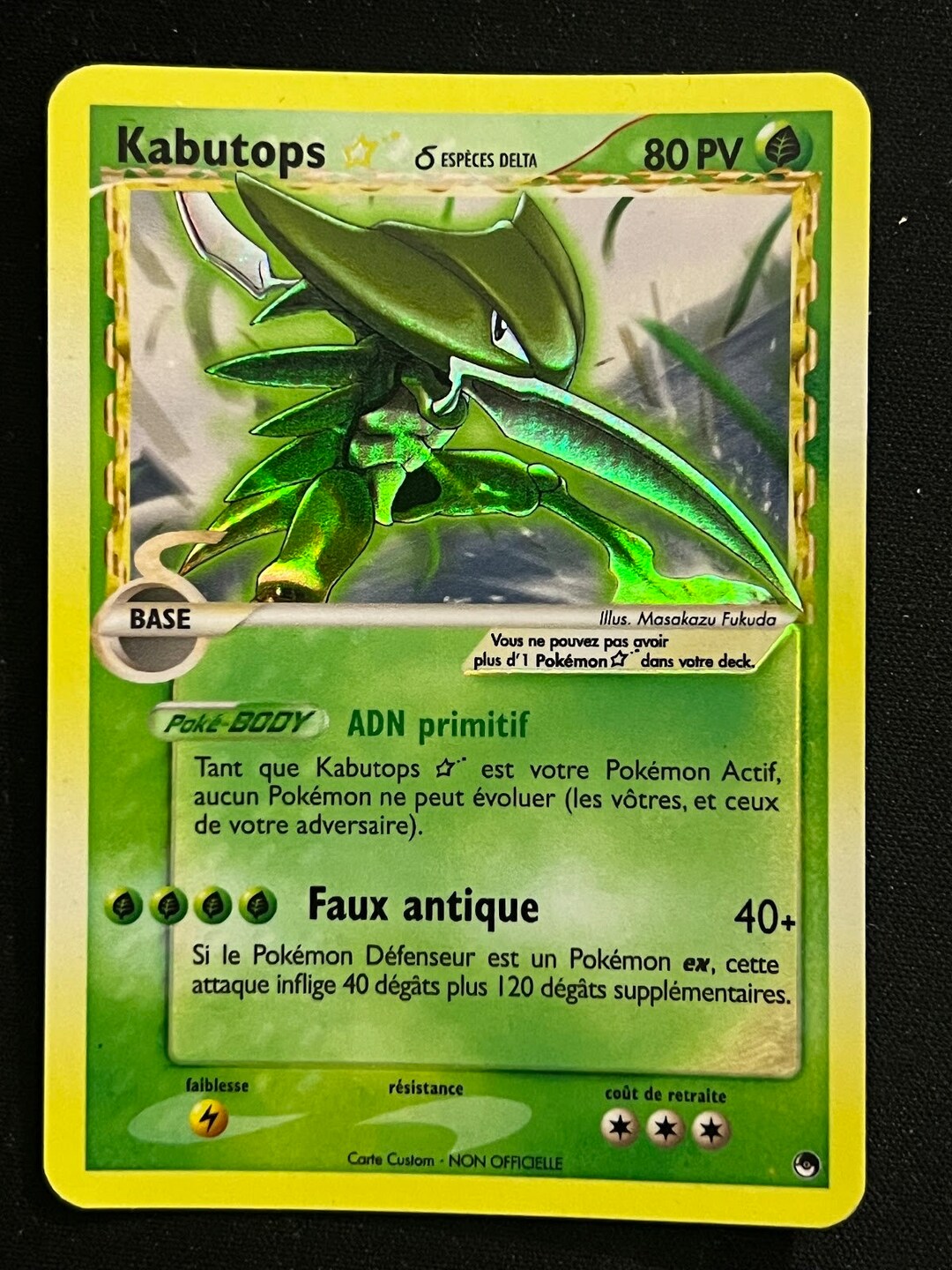 Custom Pokémon Card Kabutops Star Delta Species - Etsy