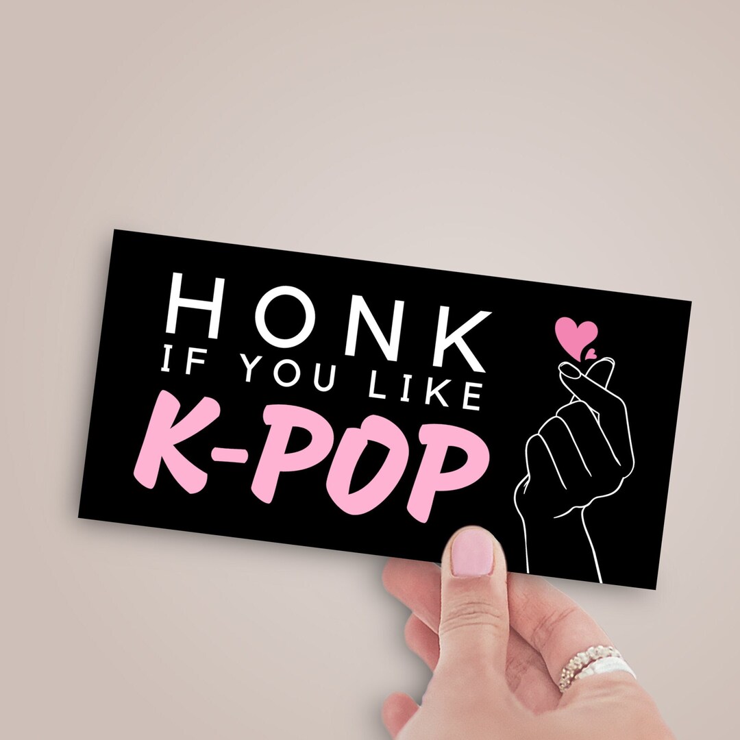 Kpop Bumper Sticker Waterproof Car Decal Kpop Car Accessories - Etsy