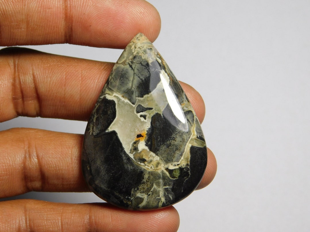 Natural Black Crazy Lace Agate Cabochons, Black Crazy Lace Agate ...