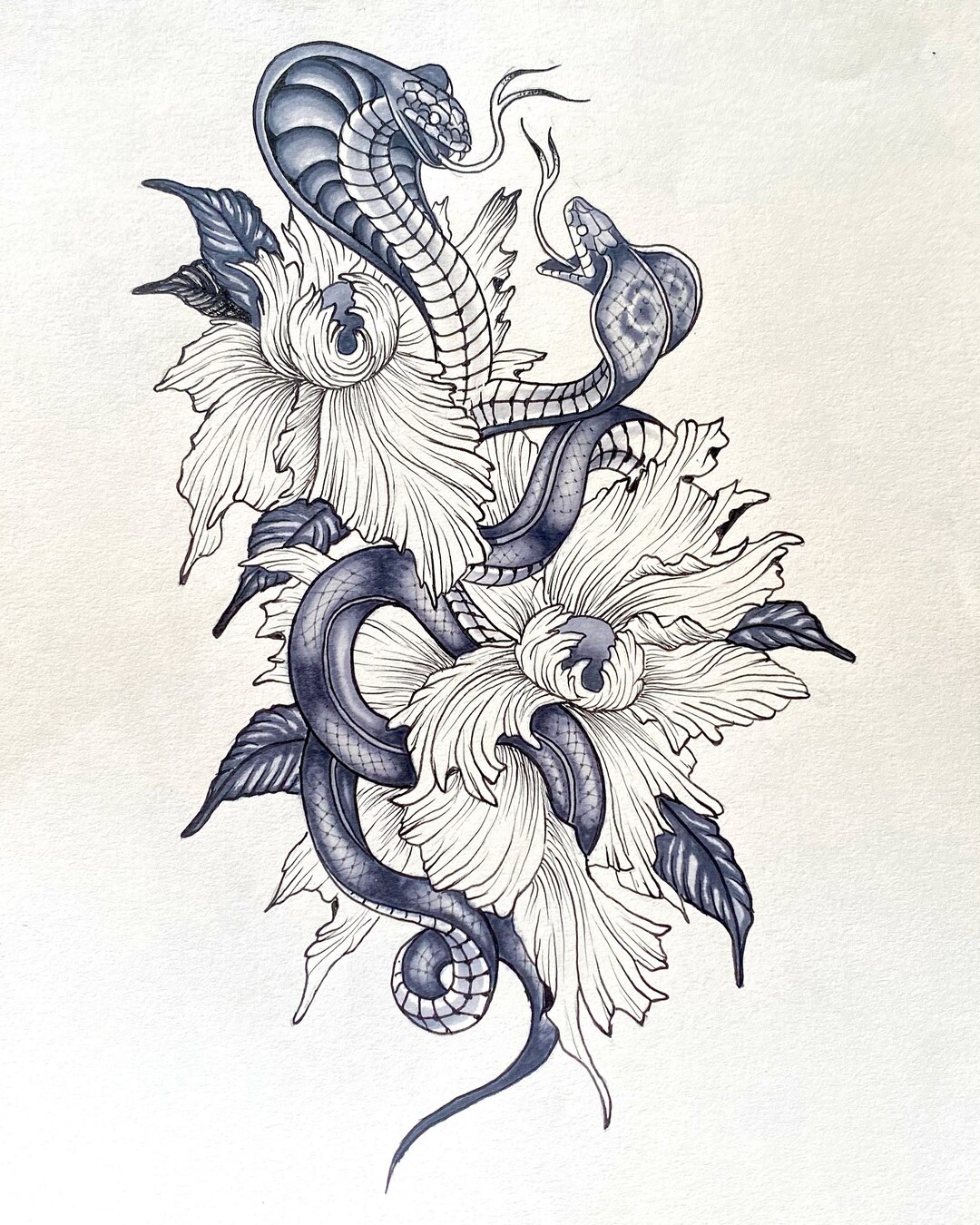 Two Headed Snake - Etsy