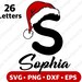 Christmas Alphabet SVG Bundle, Personalized Christmas Gifts Idea, Santa ...