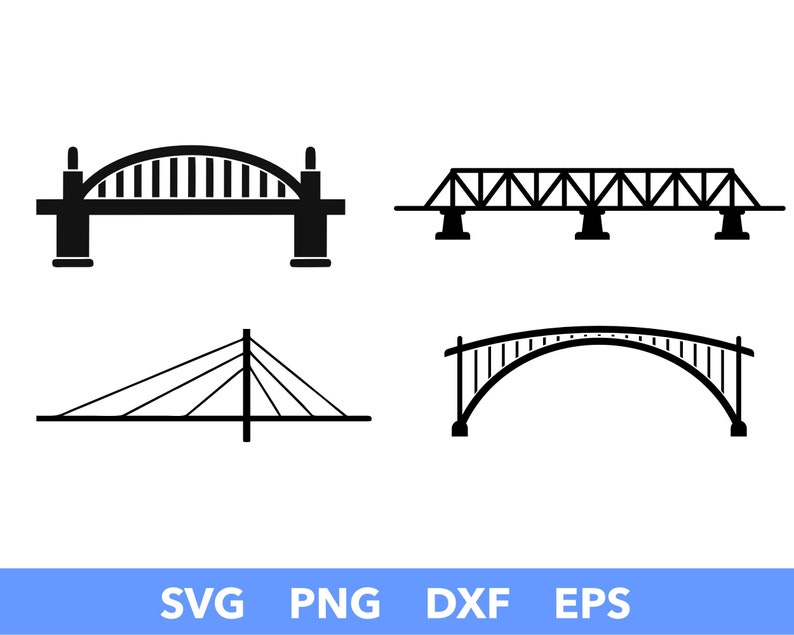 Bridge Svg Bundle, Bridge Png, Wooden Bridges Clipart SVG, Path Dxf ...