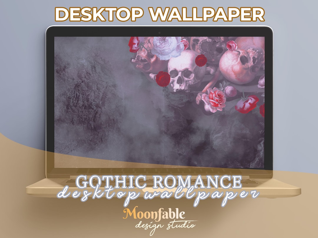 Gothic Romance Desktop Wallpaper Gothic Romance Halloween Background - Etsy