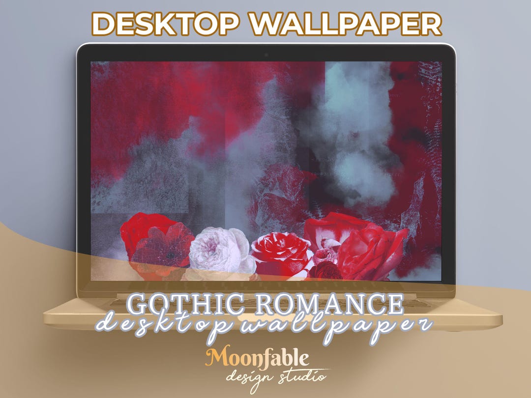 Gothic Romance Desktop Wallpaper Gothic Romance Halloween Background - Etsy