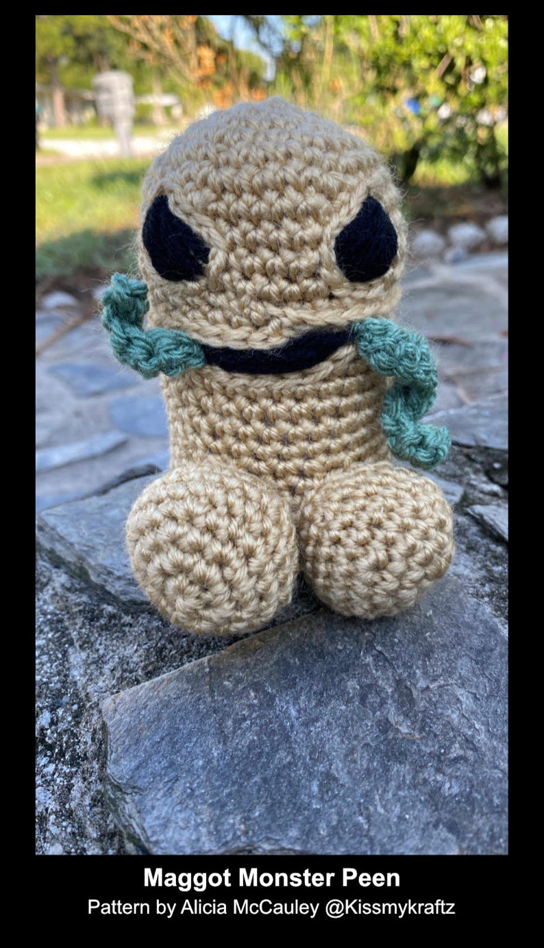 Maggot Monster Peen Crochet Pattern - Etsy