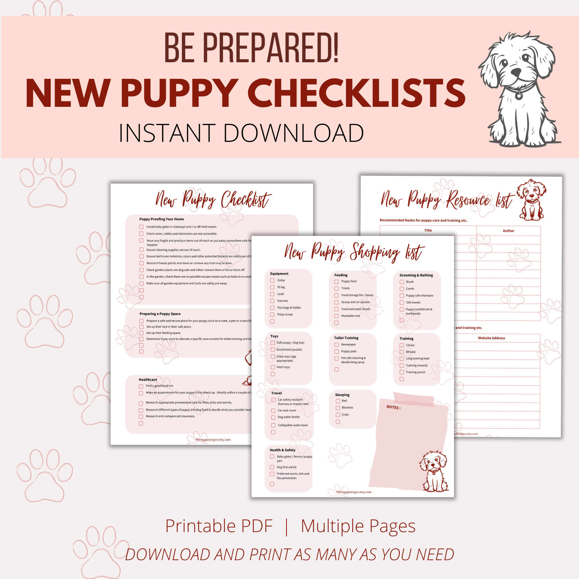 New Puppy Checklist | New Puppy Shopping List | New Puppy Essentials ...