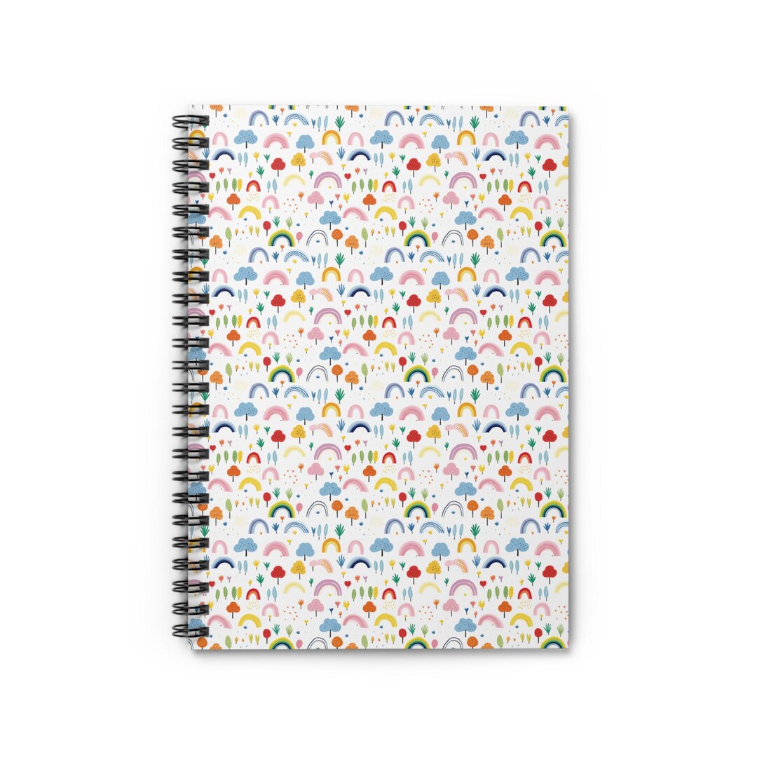 Rainbow Spiral Notebook: Whimsical Writing Journal - Etsy