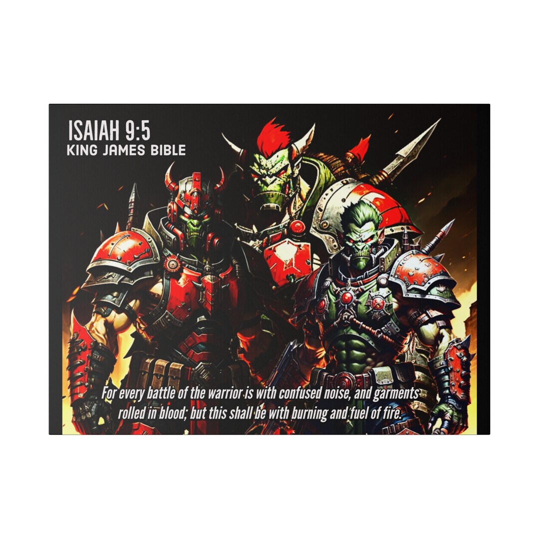 Elite Ork Faction Inspired by Warhammer 40k Matte Canvas, Stretched, 0. ...